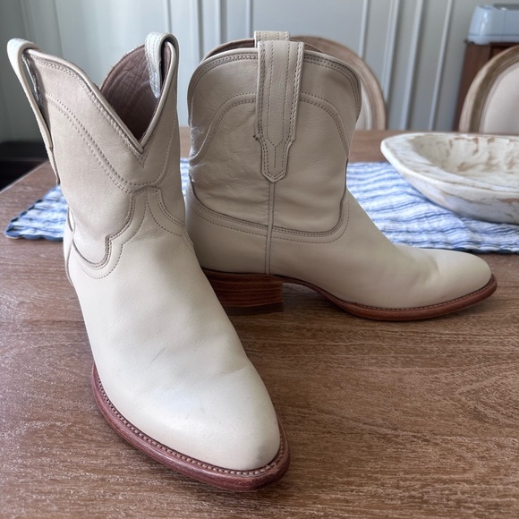 Tecovas | Shoes | Tecovas The Penny Bone Ivory Womens Western Leather ...